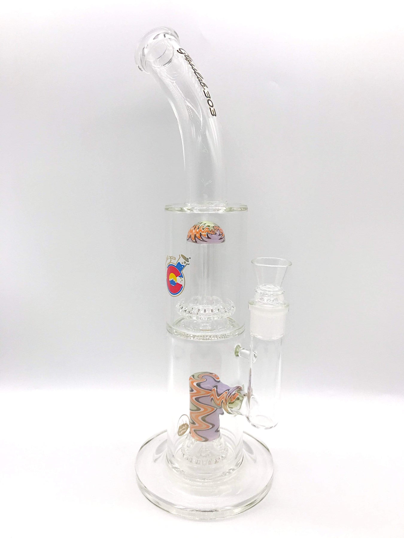Glass Lab 303 Elite Series DOUBLE WIG WAG DUAL PERC WATER PIPE – Smoke ...