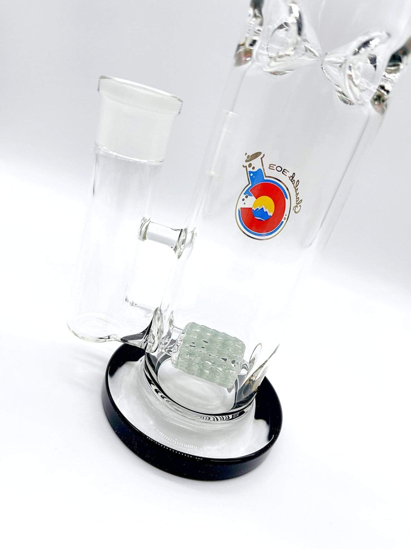 Glass Lab 303 Lace Dagger Frit Perc American Water Pipe – Smoke Station