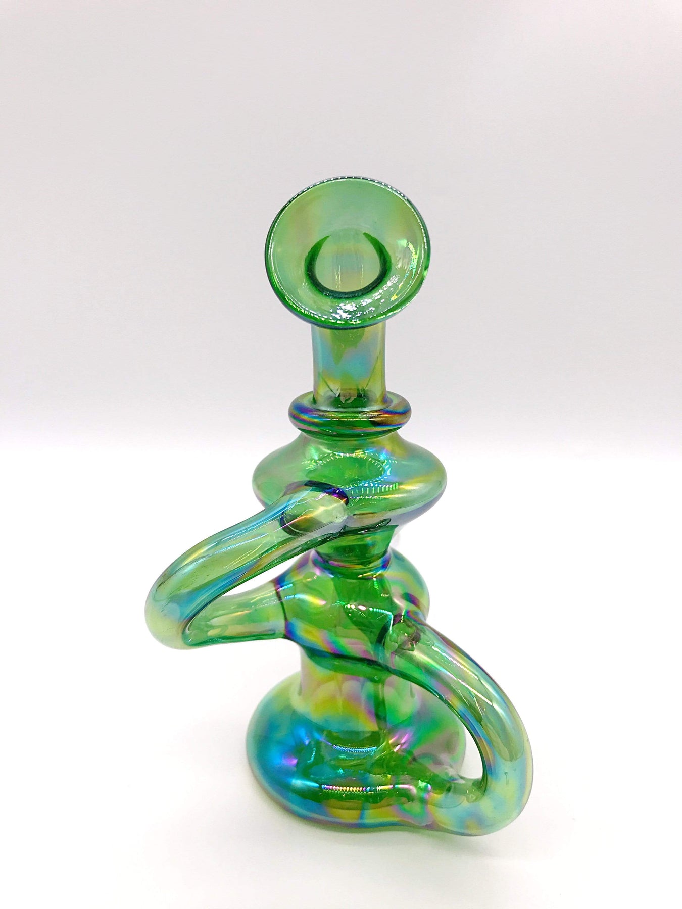 Metallic Perc Recycler Rig – Smoke Station