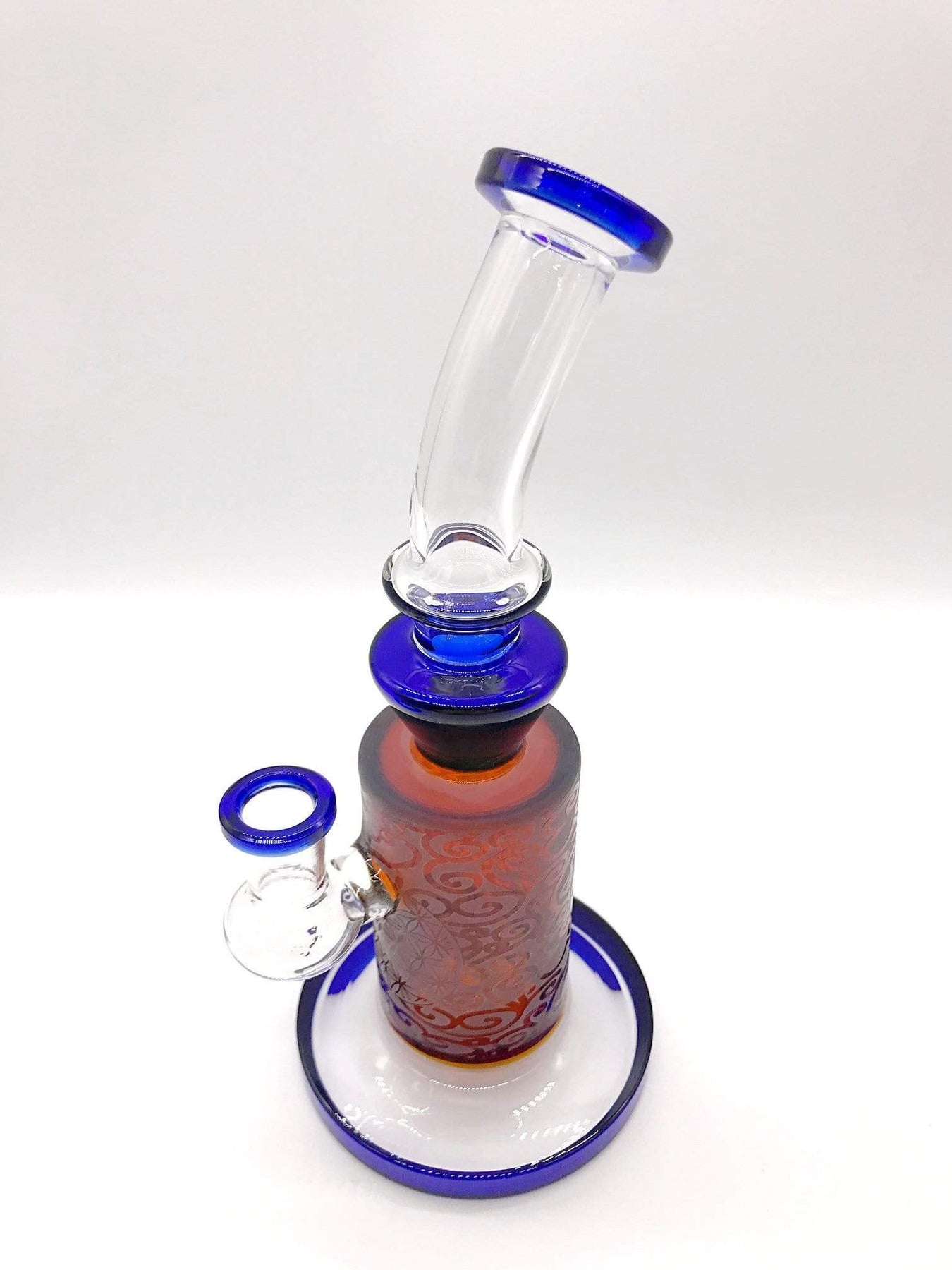 Sandblasted Sacred Geometry Banger Hanger Rig – Smoke Station